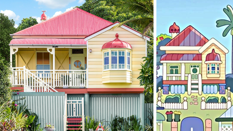 Someone built a replica of the Bluey house and now you can stay there
