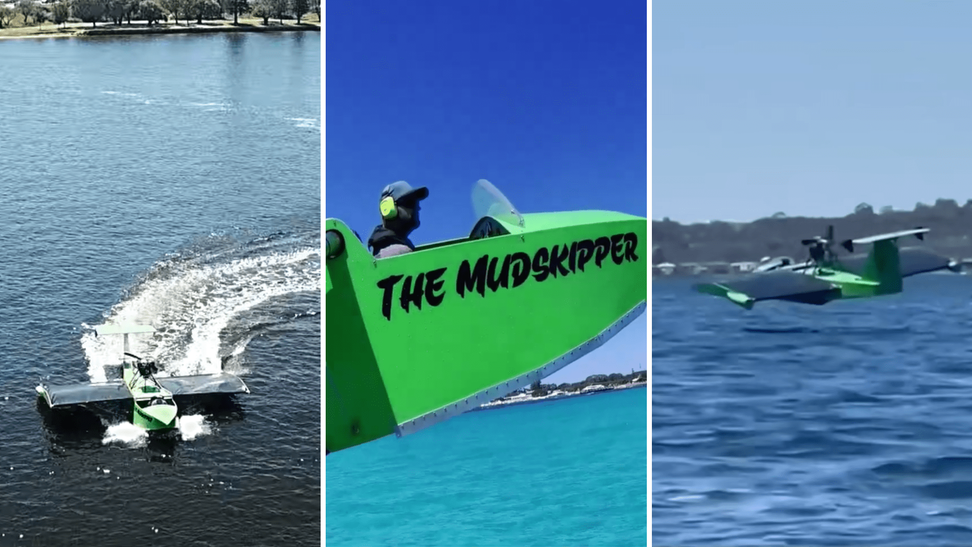 Canberra man builds homemade 'Flying Boat'