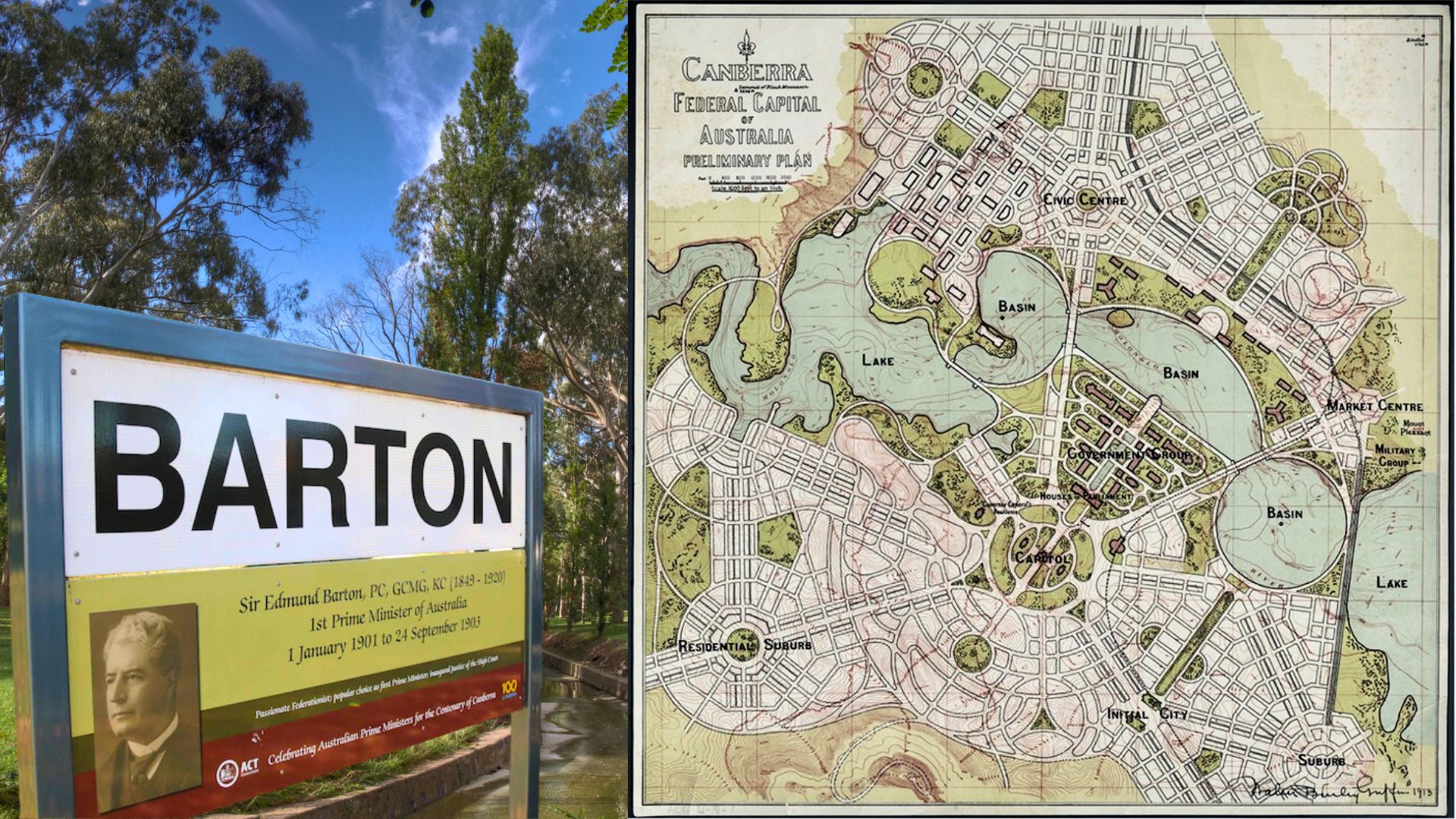Do you know the precise location of the Northern border of Barton?